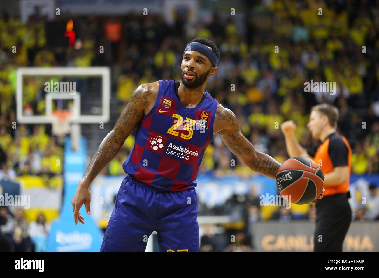 ISTANBUL / TURKEY - JANUARY 16, 2020: Malcolm Delaney during EuroLeague ...