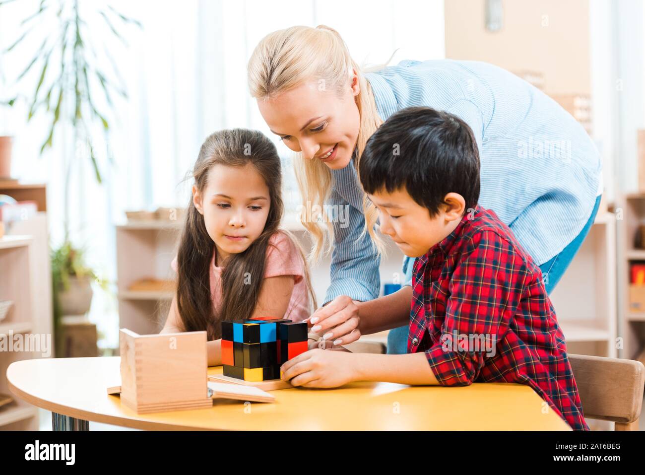 Class teacher blocks hi-res stock photography and images - Alamy