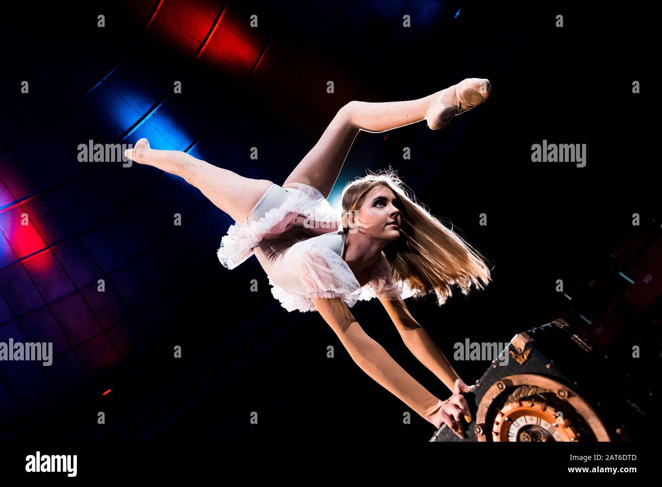 Girl doing handstand hi-res stock photography and images - Alamy