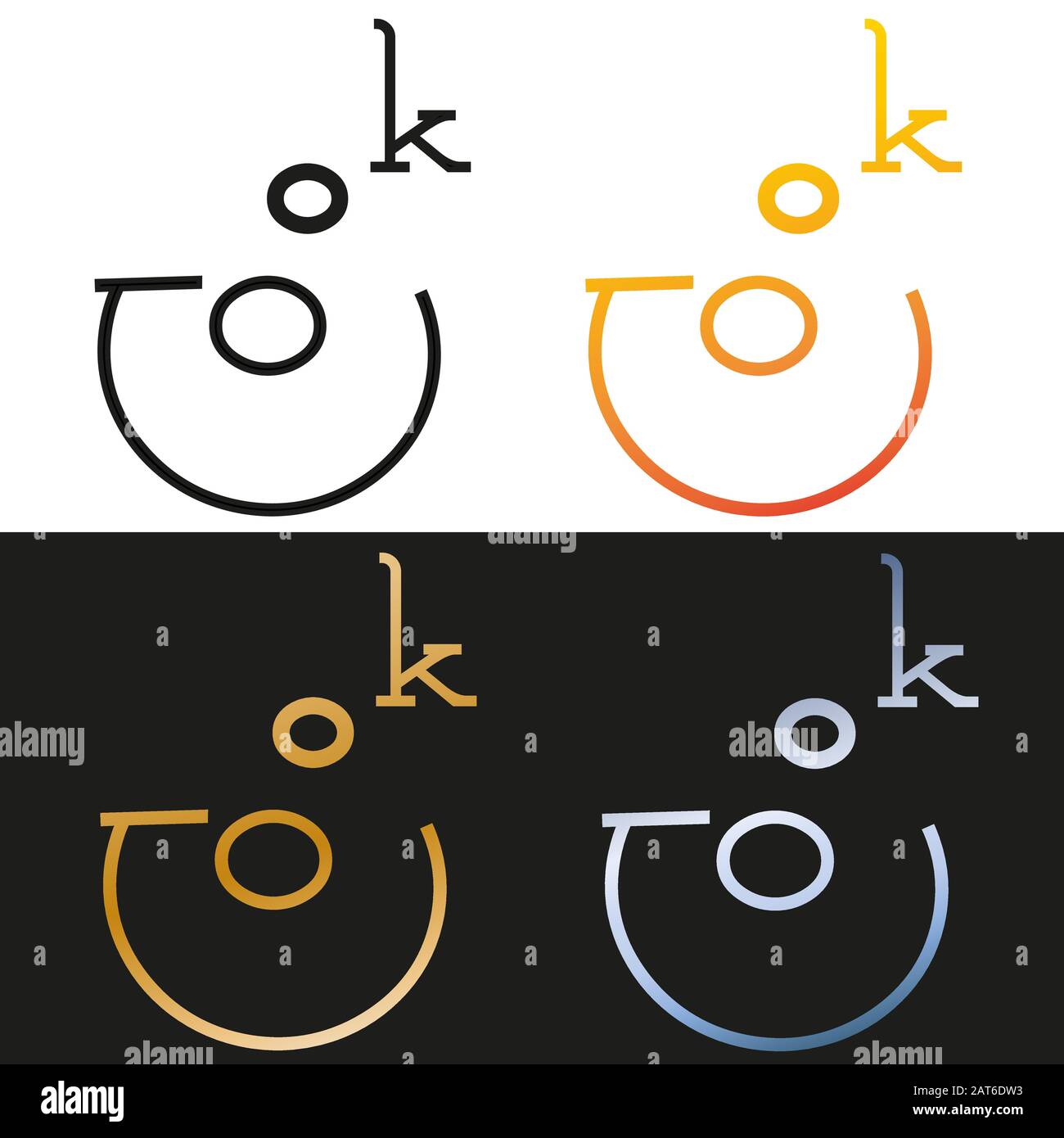 set minimal black geometric logo of cooking and lettering in gold Stock ...