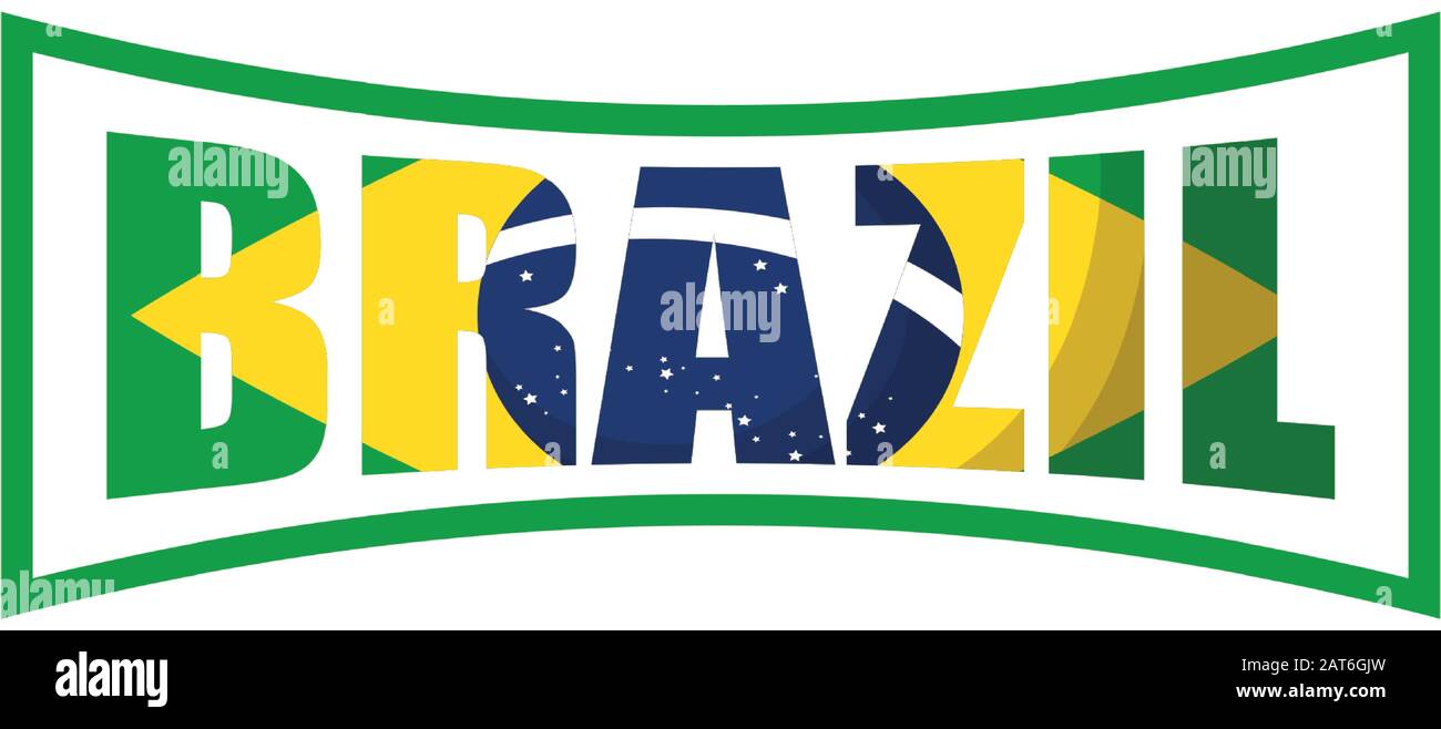 brazil carnival poster with lettering Stock Vector Image & Art - Alamy