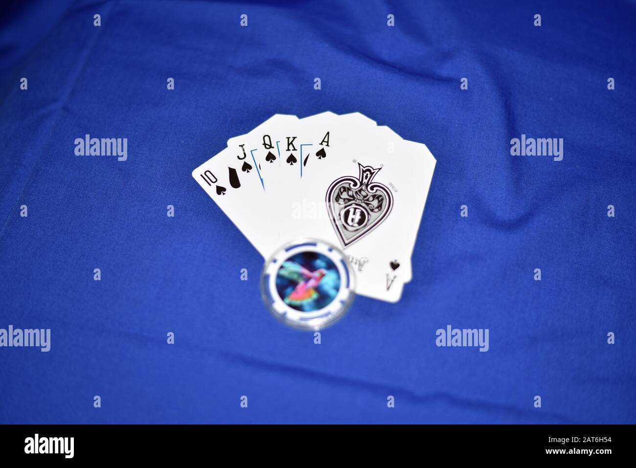 Royal Flush Poker Hand Stock Photo - Alamy