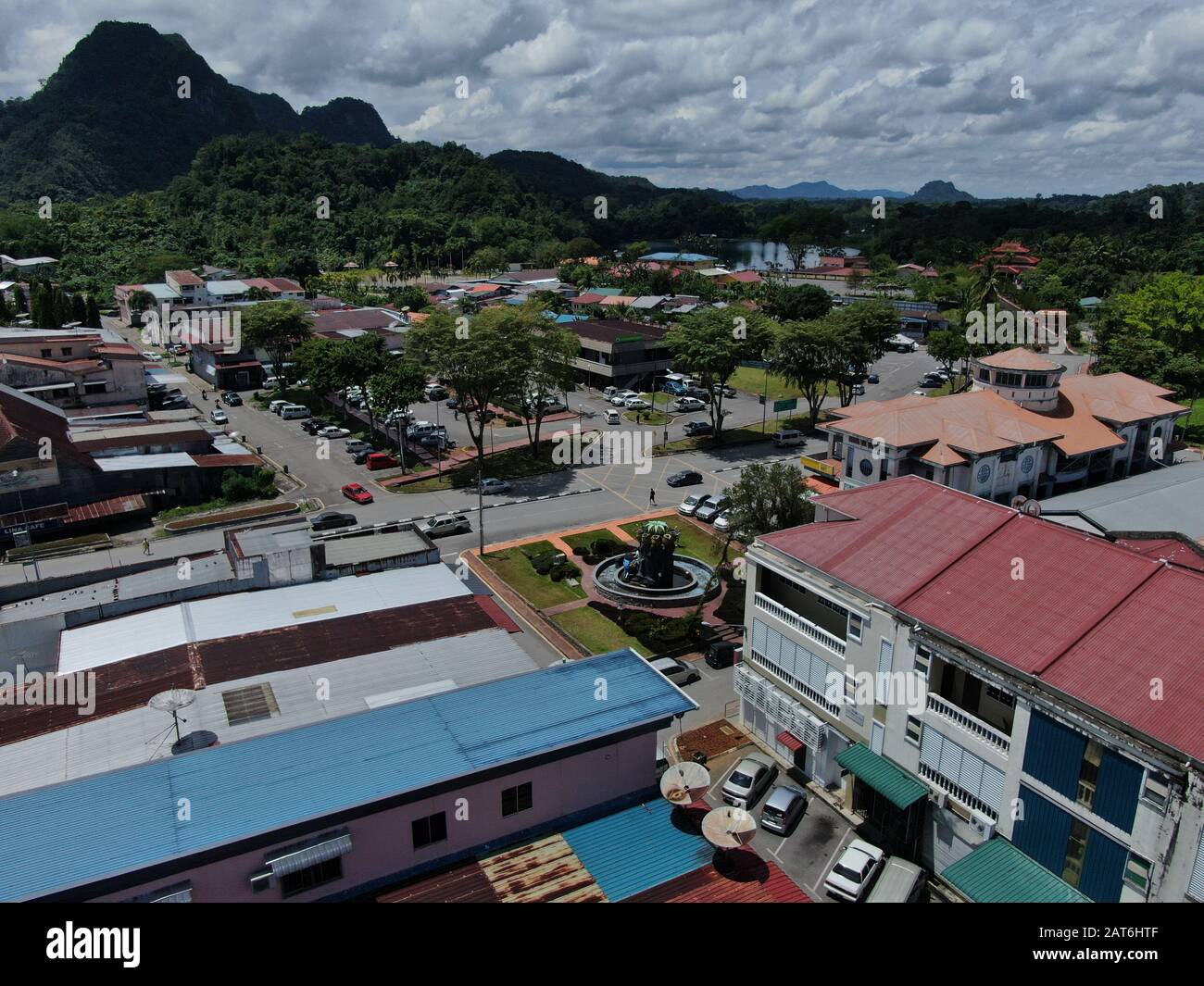Kuching, Sarawak / Malaysia - October 27 2019: The Bau Town, landmarks ...