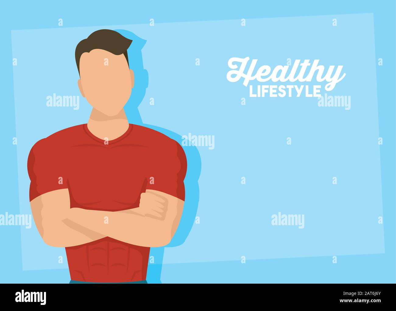 young man athlete character healthy lifestyle Stock Vector Image & Art ...