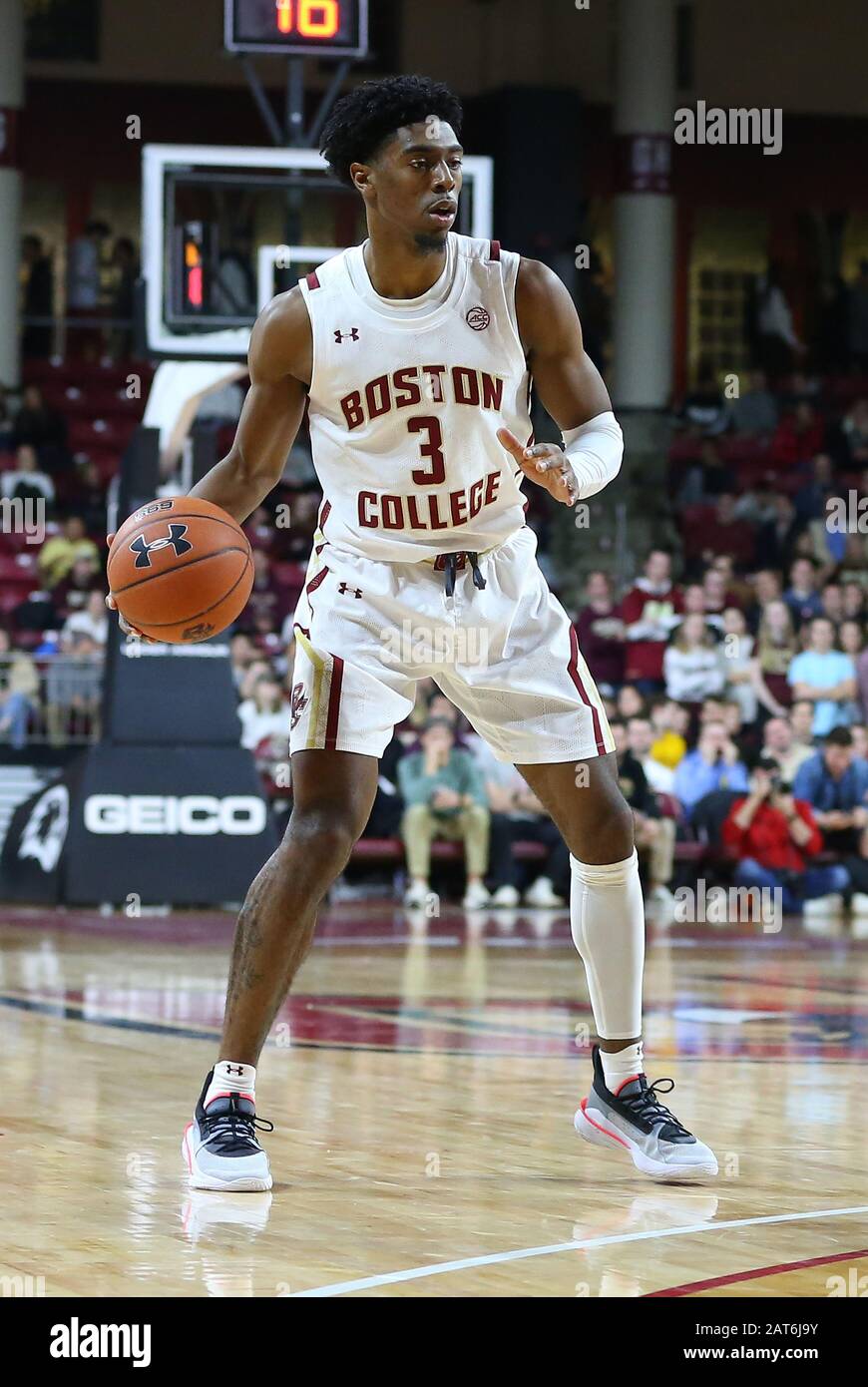 Conte Forum. 29th Jan, 2020. MA, USA; Boston College Eagles guard Jared ...