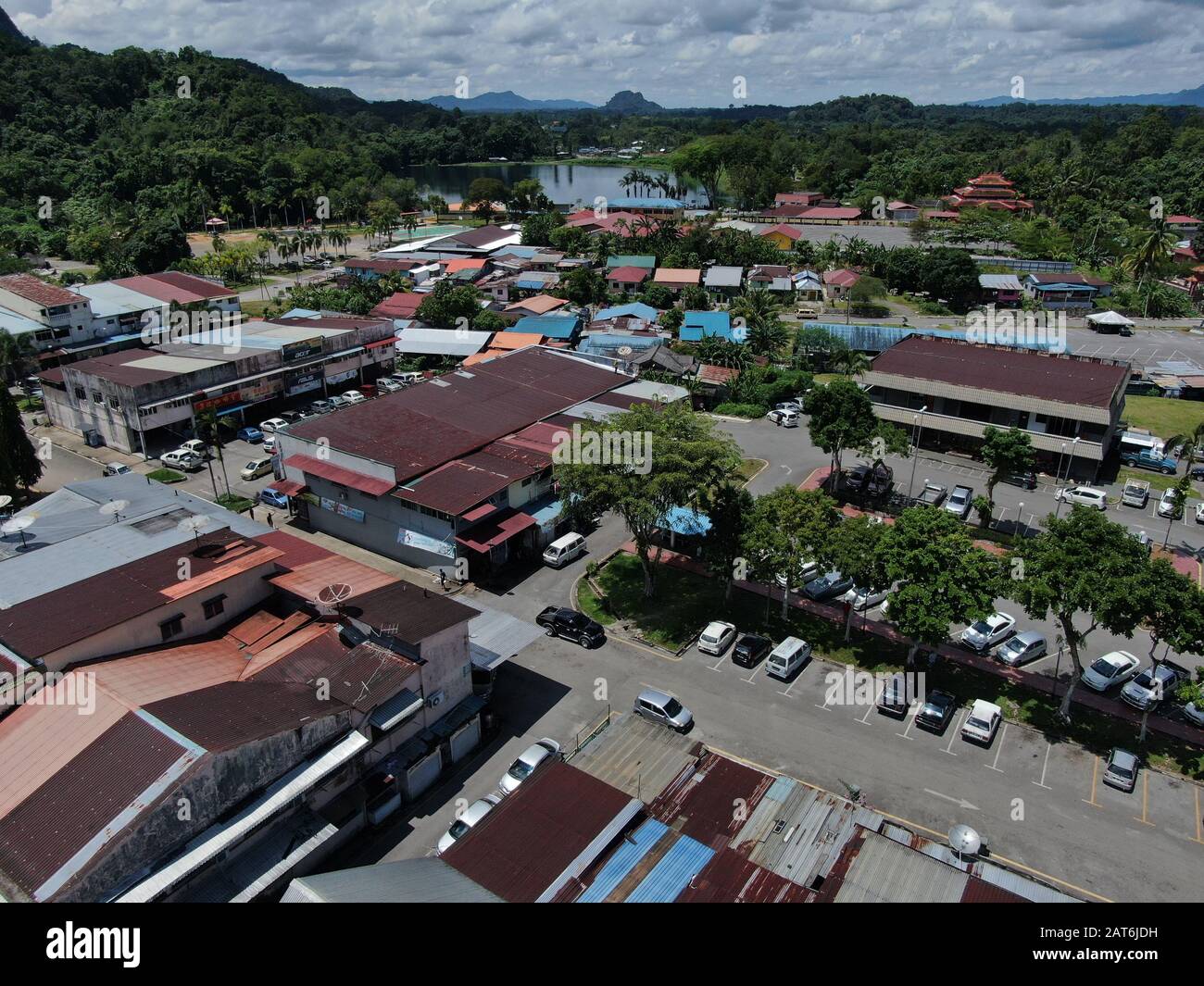 Kuching, Sarawak / Malaysia - October 27 2019: The Bau Town, landmarks ...