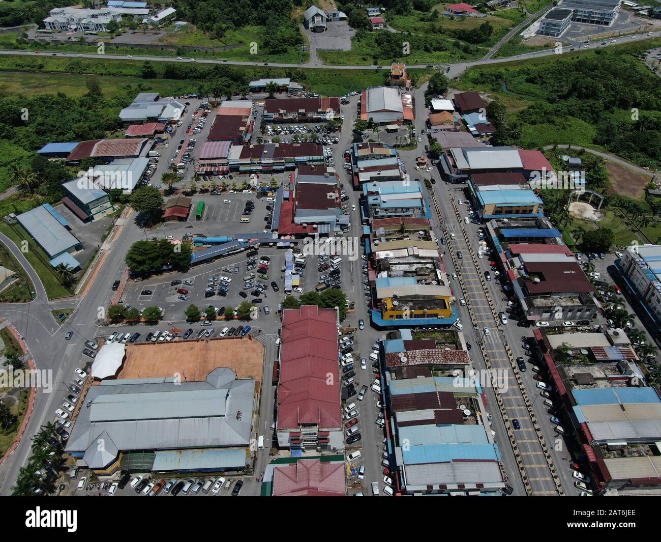 Kuching, Sarawak / Malaysia - October 27 2019: The Bau Town, landmarks ...