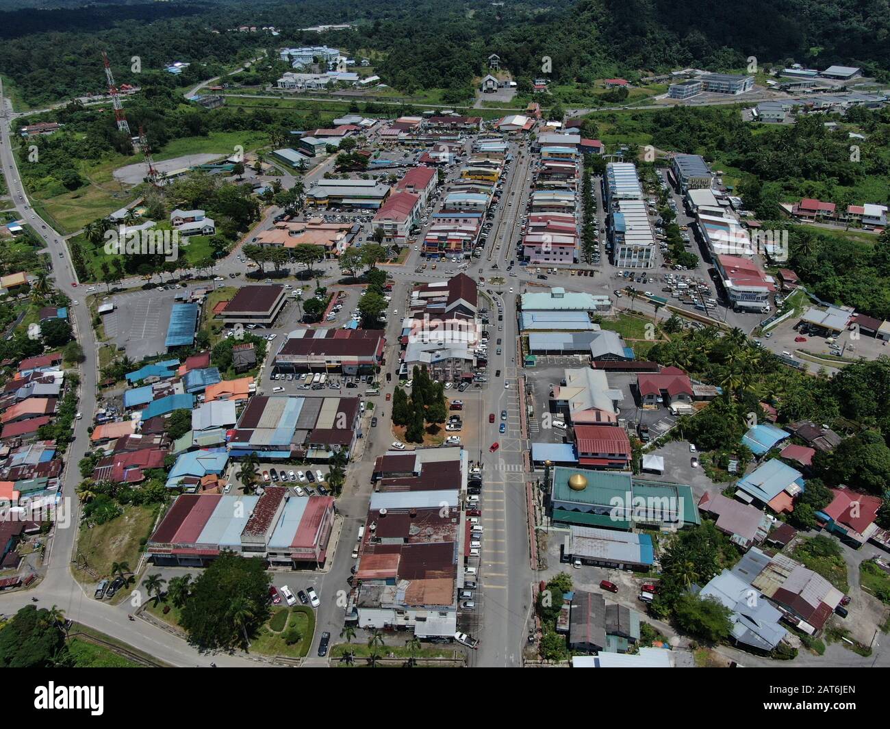 Kuching, Sarawak / Malaysia - October 27 2019: The Bau Town, landmarks ...