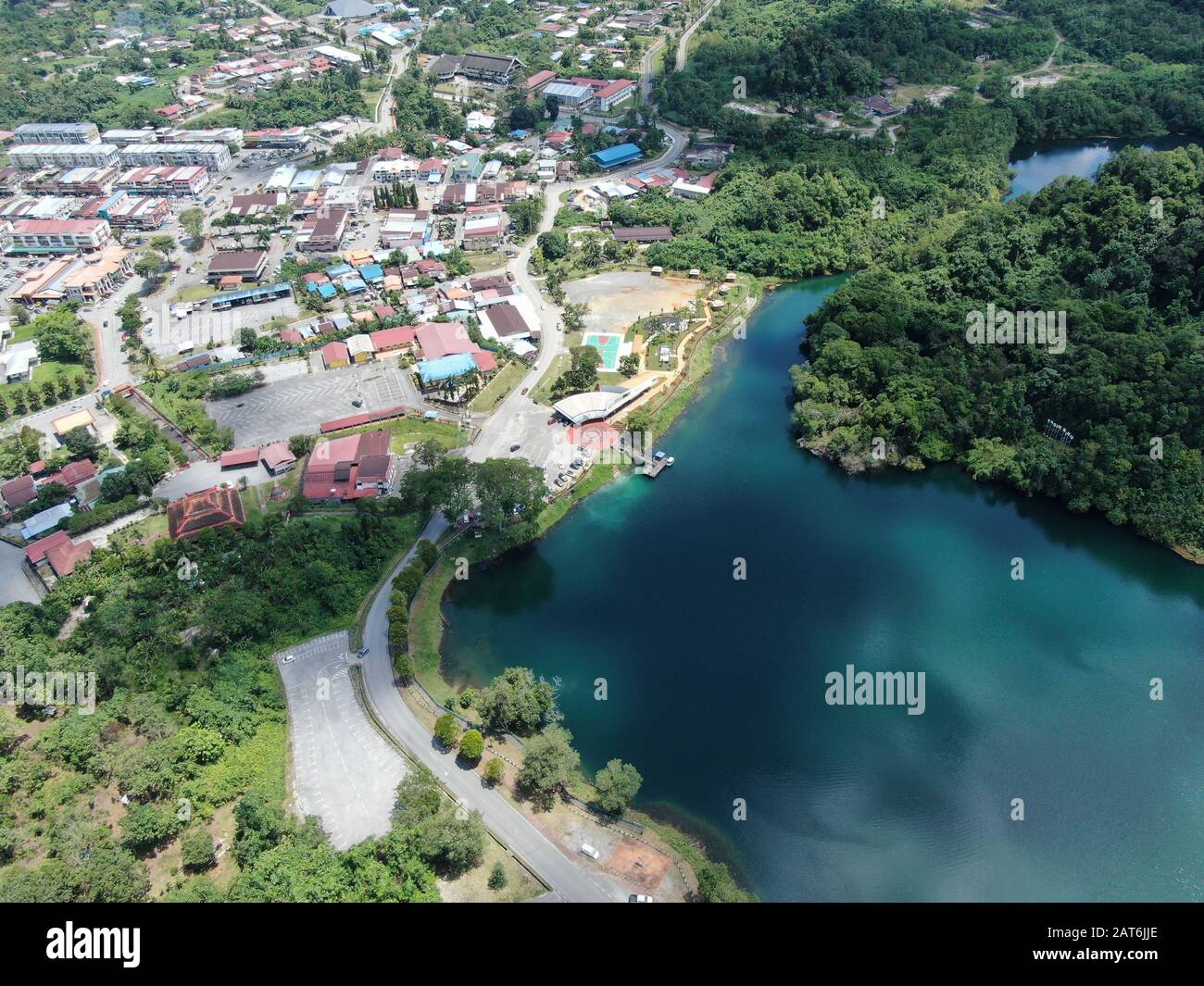 Kuching, Sarawak / Malaysia - October 27 2019: The Bau Town, landmarks ...