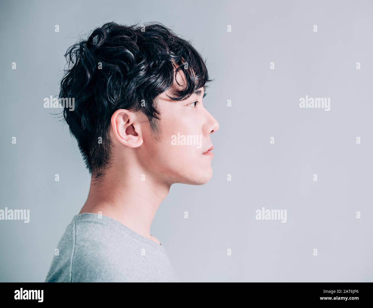 Man side view face hi-res stock photography and images - Alamy