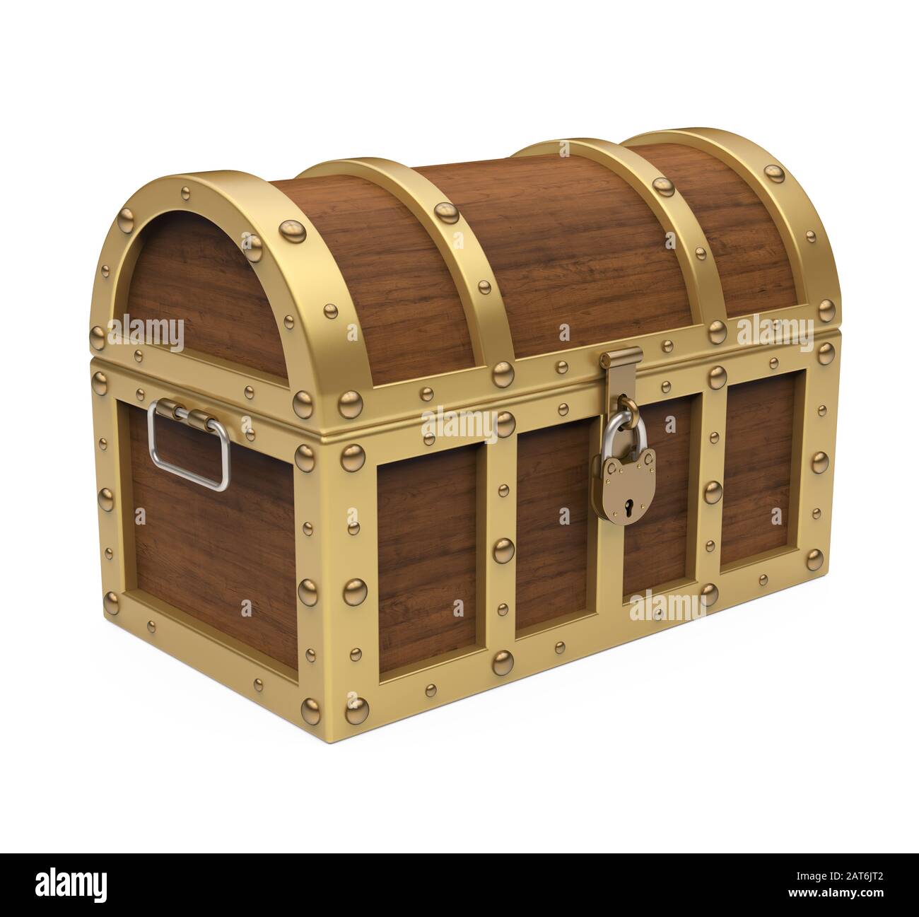 Treasure Chest Isolated Stock Photo - Alamy