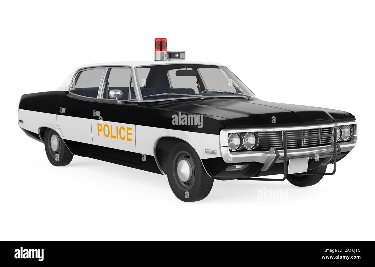 Old police patrol car Cut Out Stock Images & Pictures - Alamy