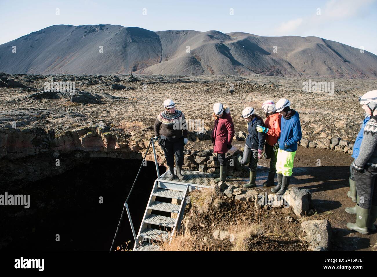 Lofthellir Ice Cave, Lake Myvatn, Iceland Stock Photo - Alamy