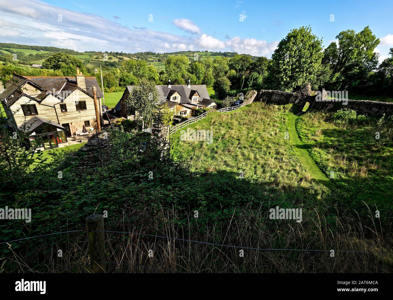 Longtown Castle, in Herefordshire, was fortified after the Norman ...