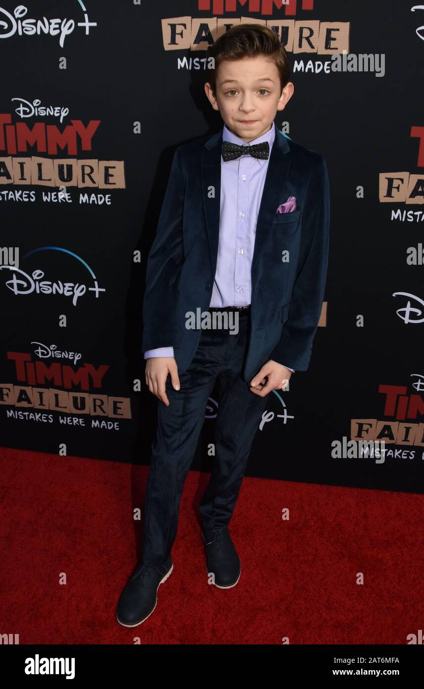 Los Angeles, California, USA 30th January 2020 Actor Winslow Fegley ...