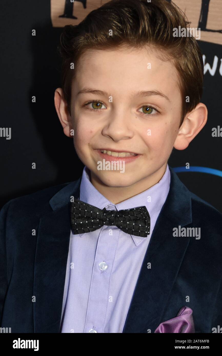 Los Angeles, California, USA 30th January 2020 Actor Winslow Fegley ...