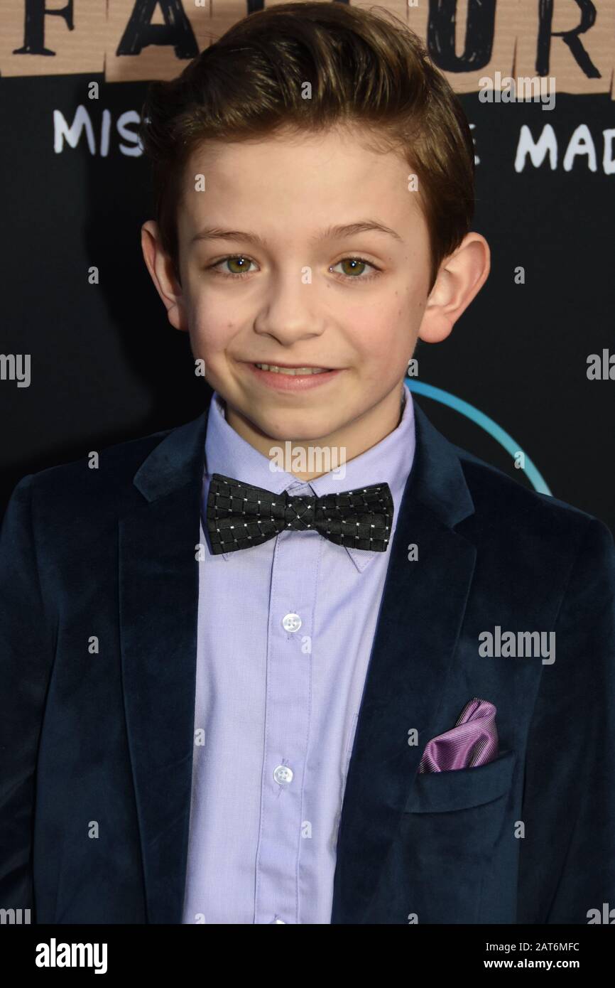 Los Angeles, California, USA 30th January 2020 Actor Winslow Fegley ...