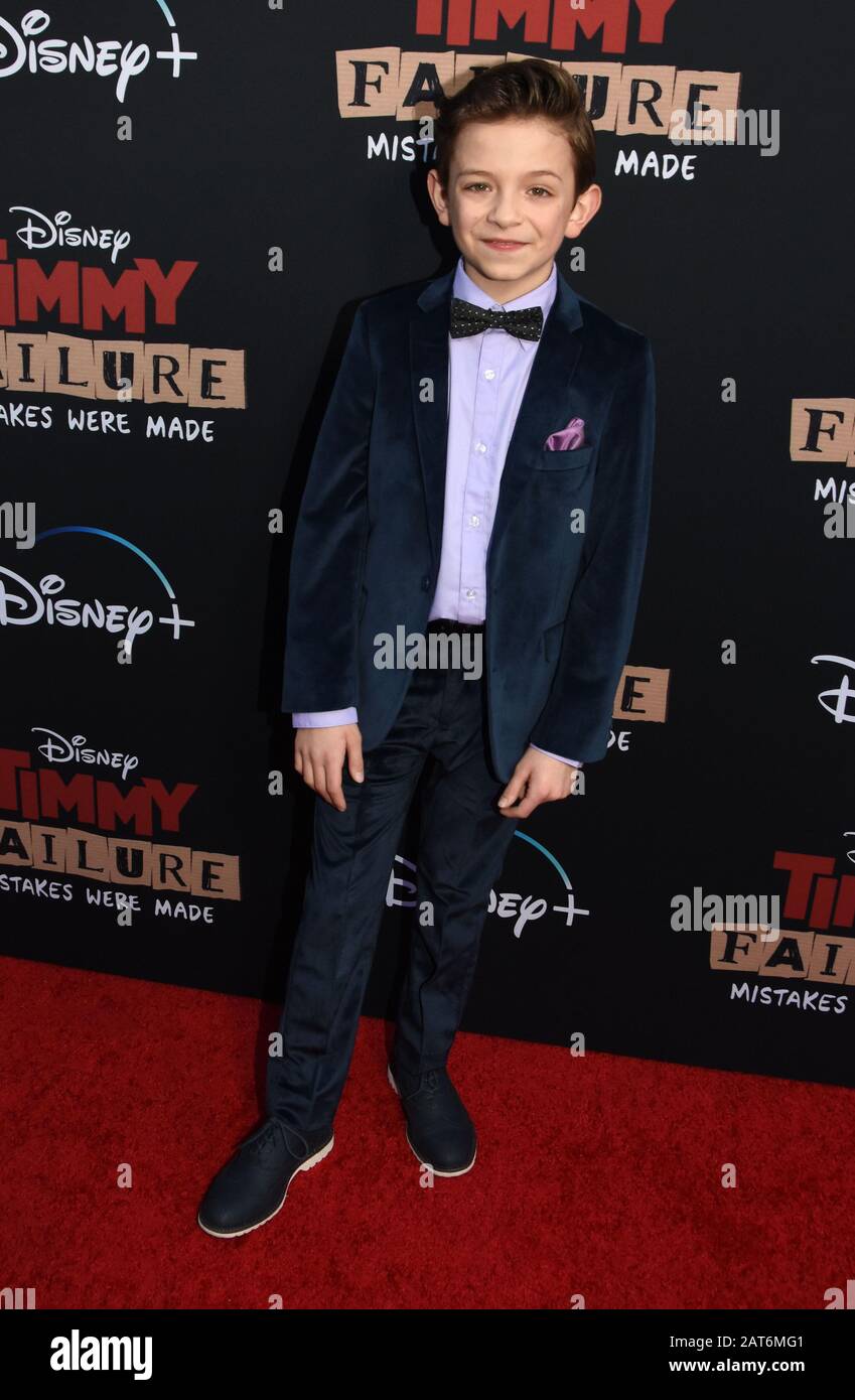 Los Angeles, California, USA 30th January 2020 Actor Winslow Fegley ...