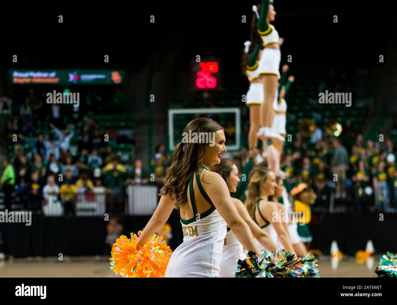 Waco, Texas, USA. 28th Jan, 2020. Baylor Lady Bears cheerleaders ...