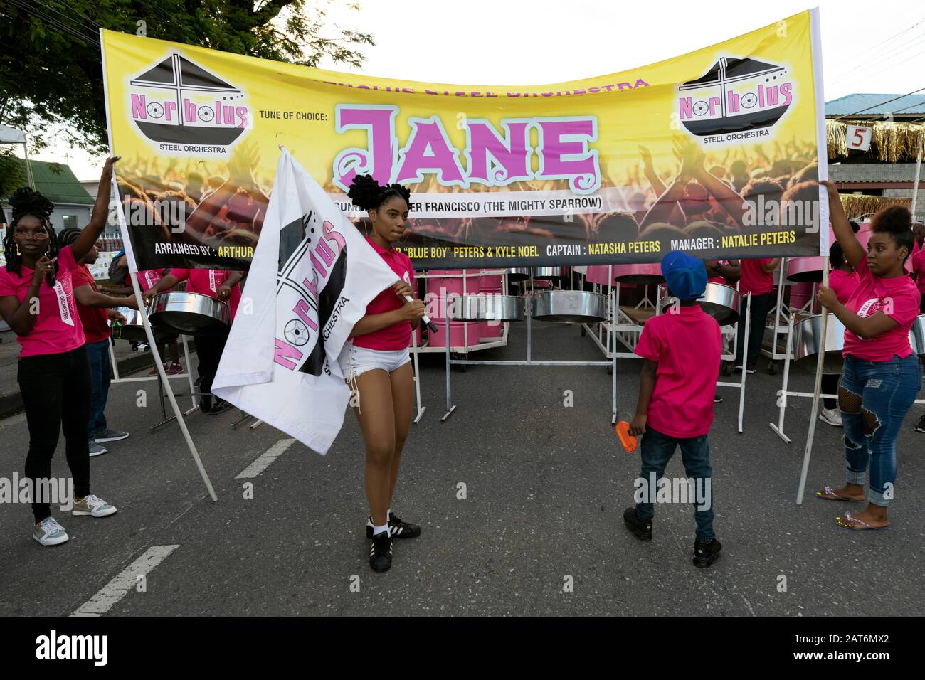 Steelpan competition, Port of Spain, Trinidad and Tobago Stock Photo ...