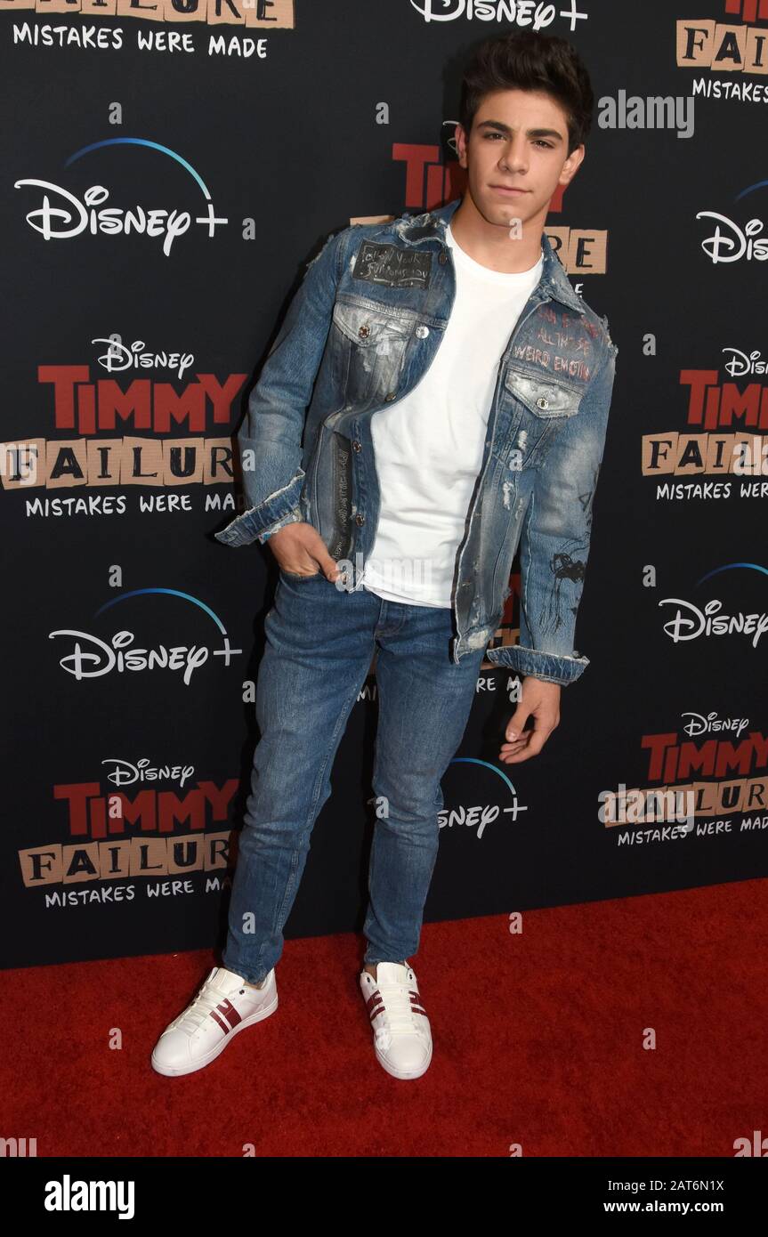 Los Angeles, California, USA 30th January 2020 Actor Brandon Rossel ...