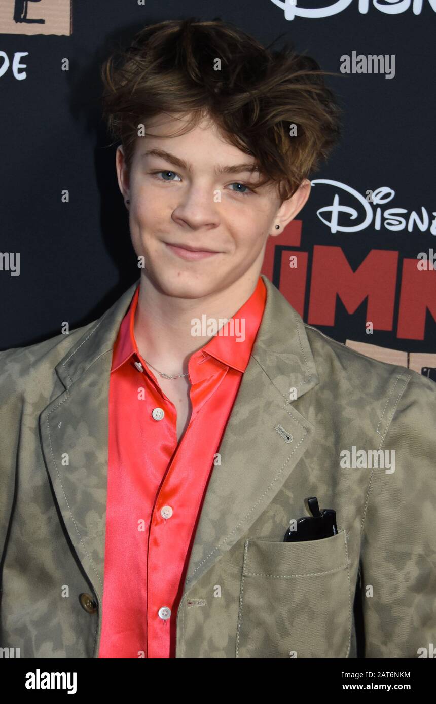 Los Angeles, California, USA 30th January 2020 Actor Oakes Fegley ...