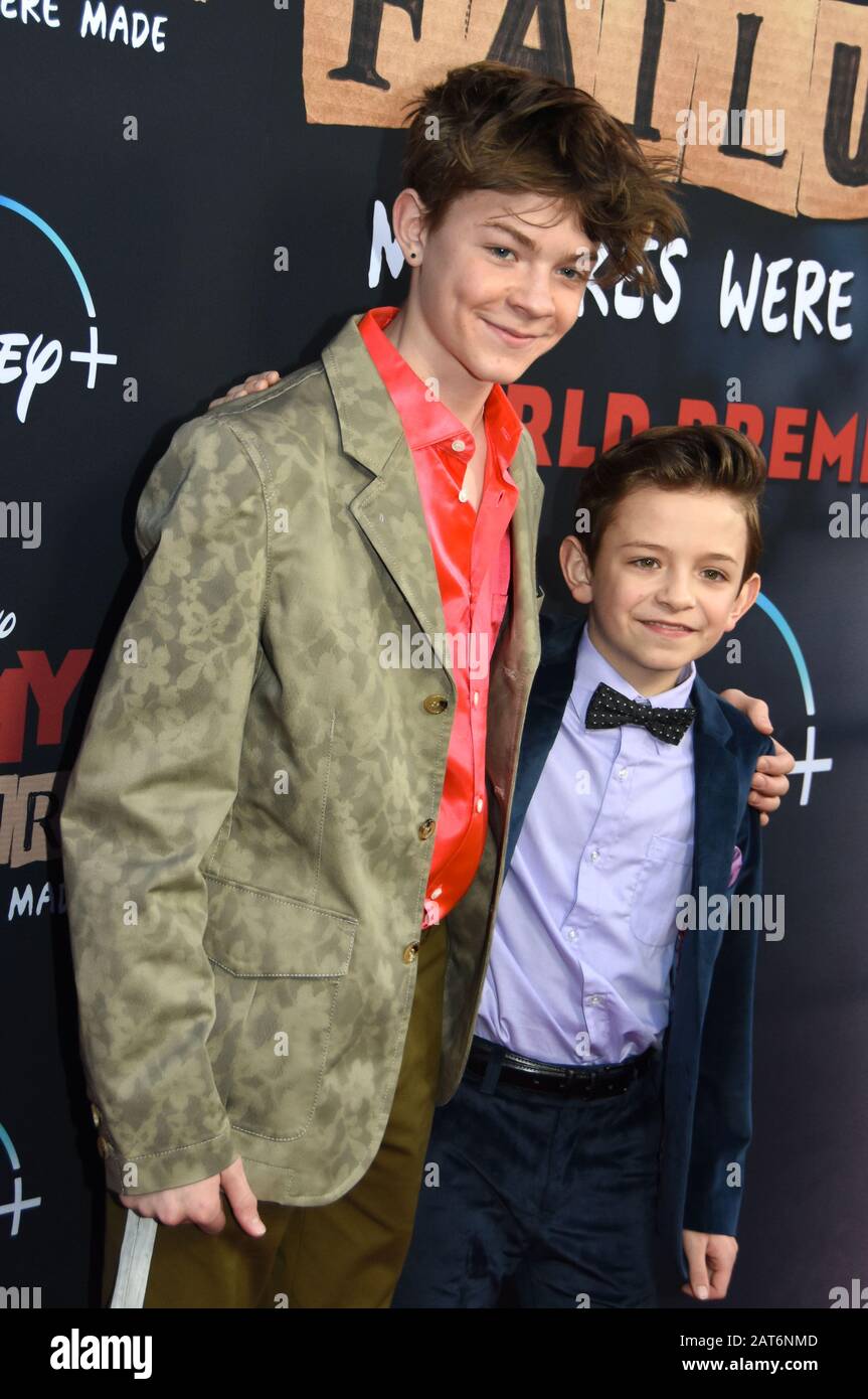 Los Angeles, California, USA 30th January 2020 Actors/brothers Oakes ...