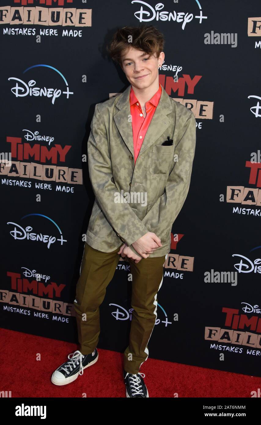 Los Angeles, California, USA 30th January 2020 Actor Oakes Fegley ...
