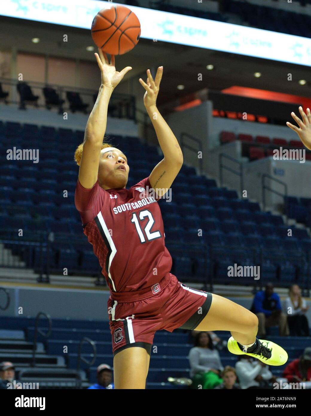 Oxford, MS, USA. 30th Jan, 2020. South Carolina guard, Brea Beal (12 ...