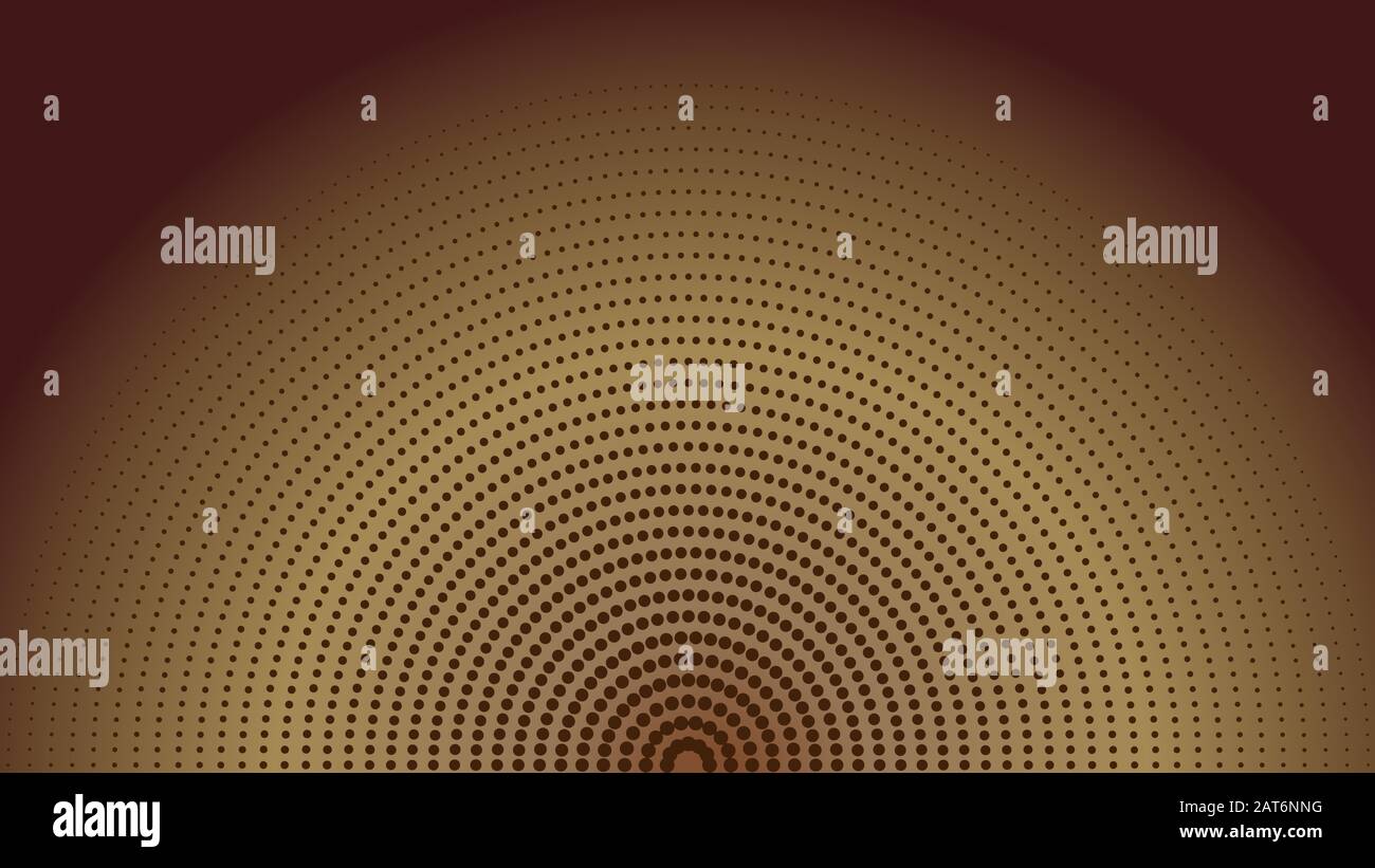 Browny Radial Halftone Background Design Template, Pop Art, Abstract ...
