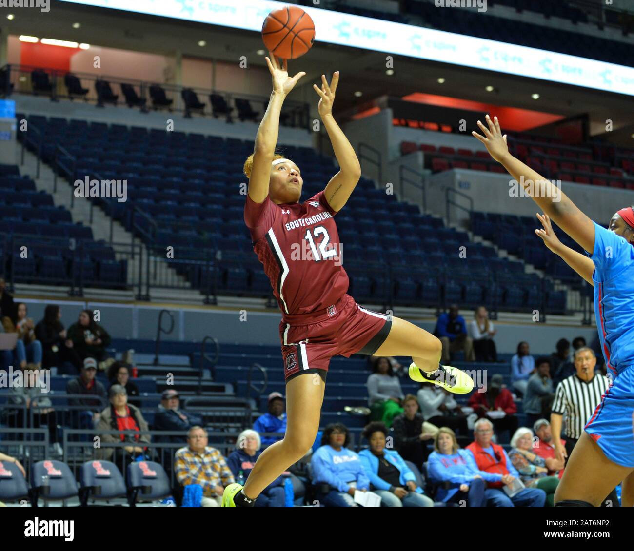 Oxford, MS, USA. 30th Jan, 2020. South Carolina guard, Brea Beal (12 ...