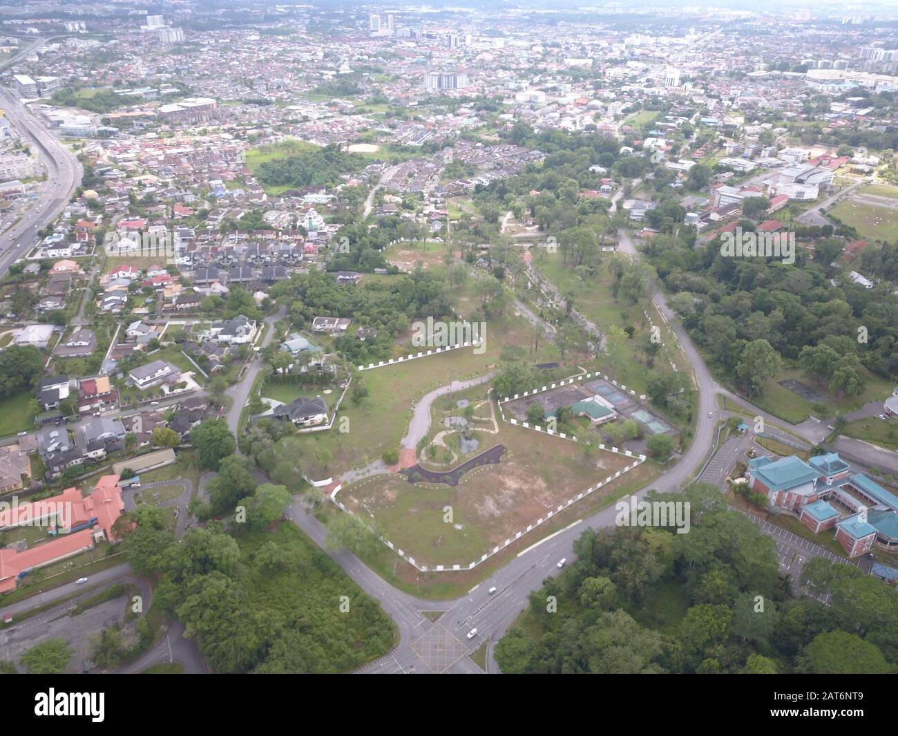 Kuching, Sarawak / Malaysia - October 20 2019: The buildings and ...