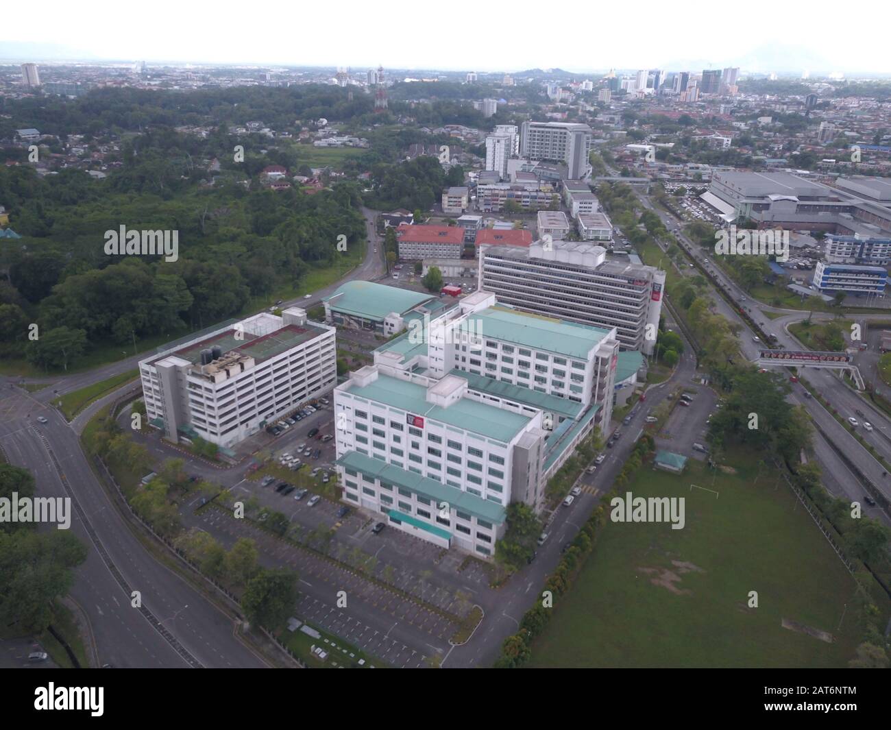 Kuching, Sarawak / Malaysia - October 20 2019: The buildings and ...