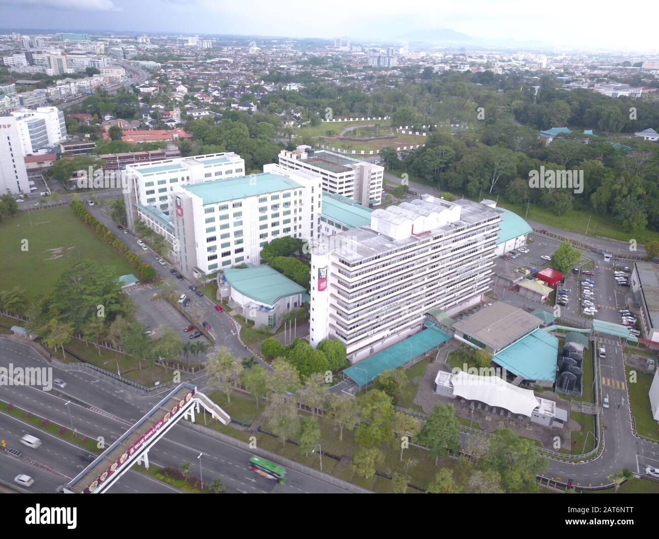 Kuching, Sarawak / Malaysia - October 20 2019: The buildings and ...