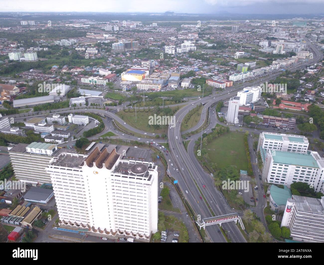 Kuching, Sarawak / Malaysia - October 20 2019: The buildings and ...