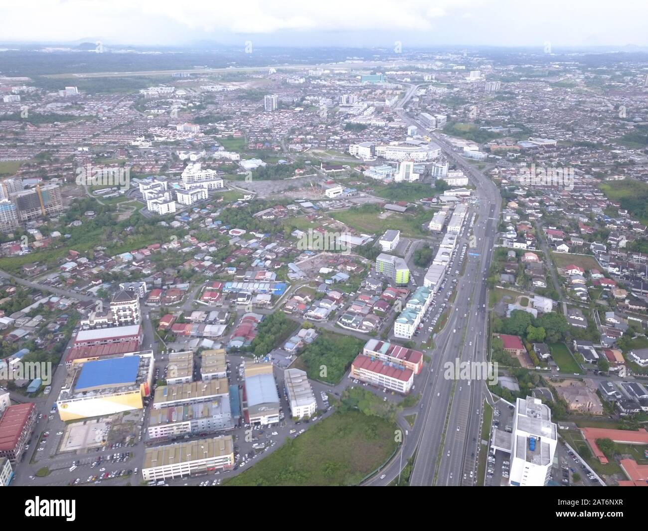Kuching, Sarawak / Malaysia - October 20 2019: The buildings and ...
