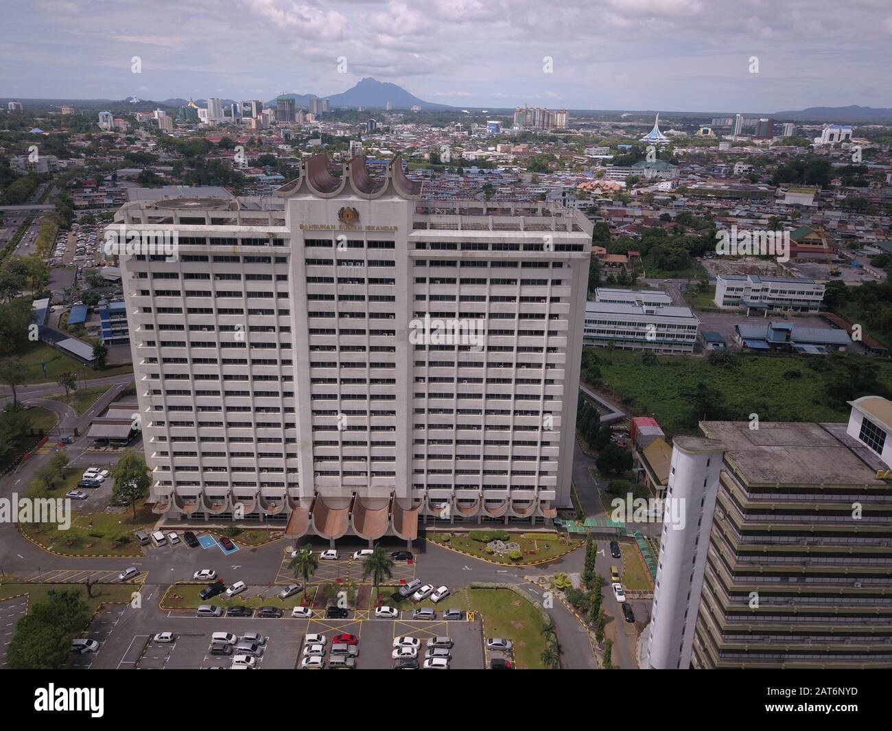 Kuching, Sarawak / Malaysia - October 20 2019: The buildings and ...