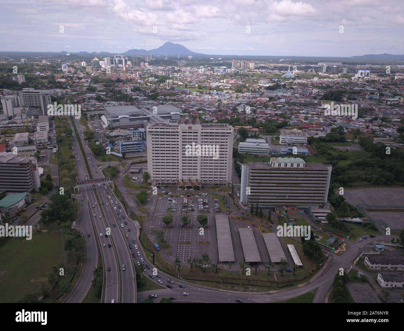 Kuching, Sarawak / Malaysia - October 20 2019: The buildings and ...