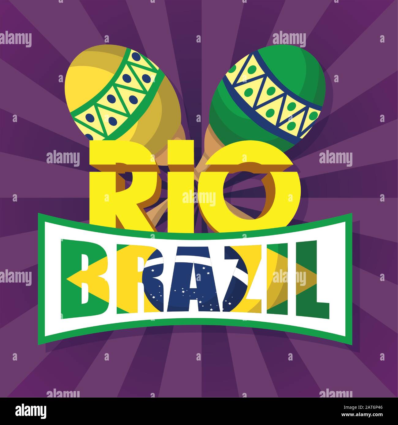 brazil carnival poster with maracas Stock Vector Image & Art - Alamy