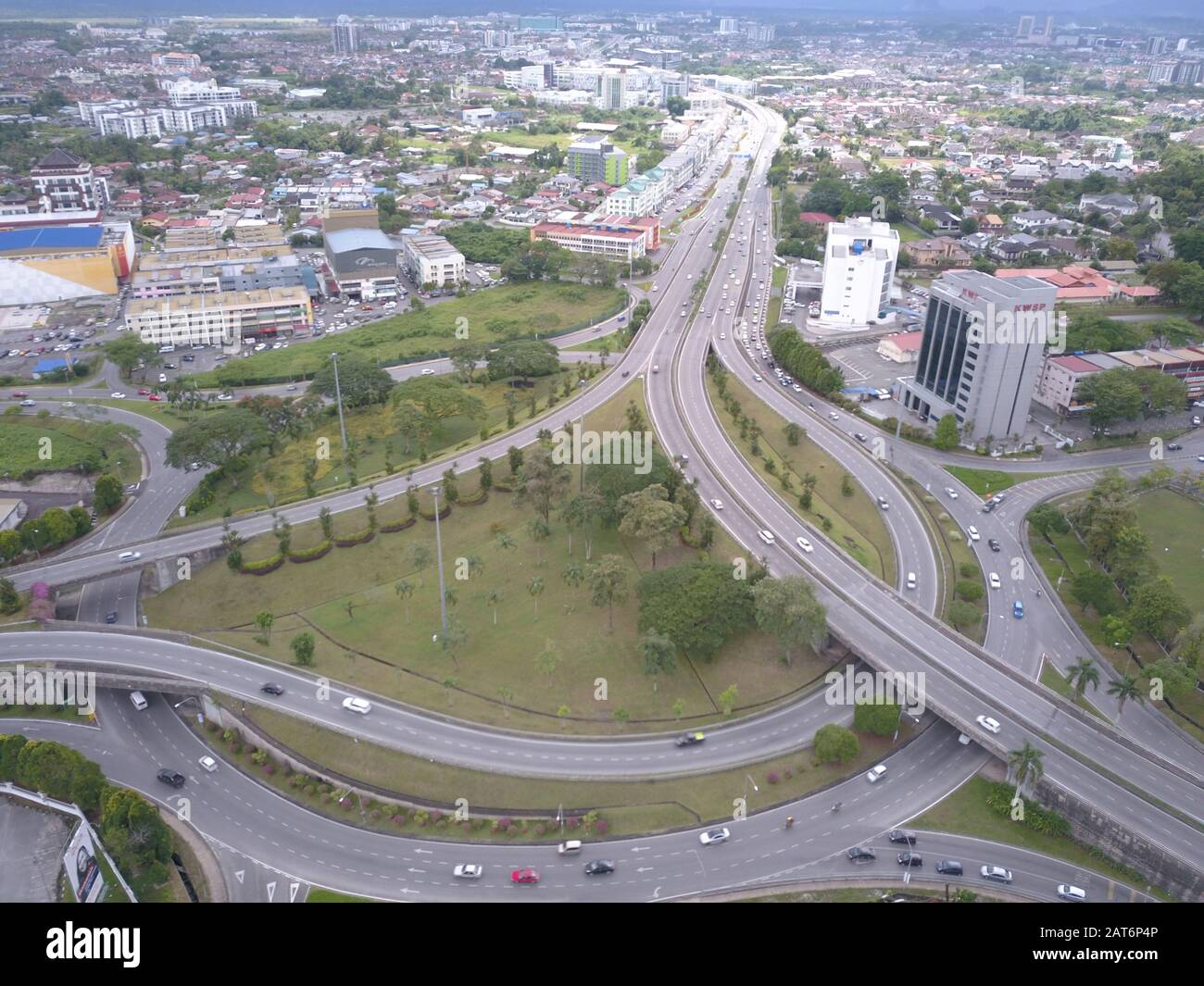 Kuching, Sarawak / Malaysia - October 20 2019: The buildings and ...
