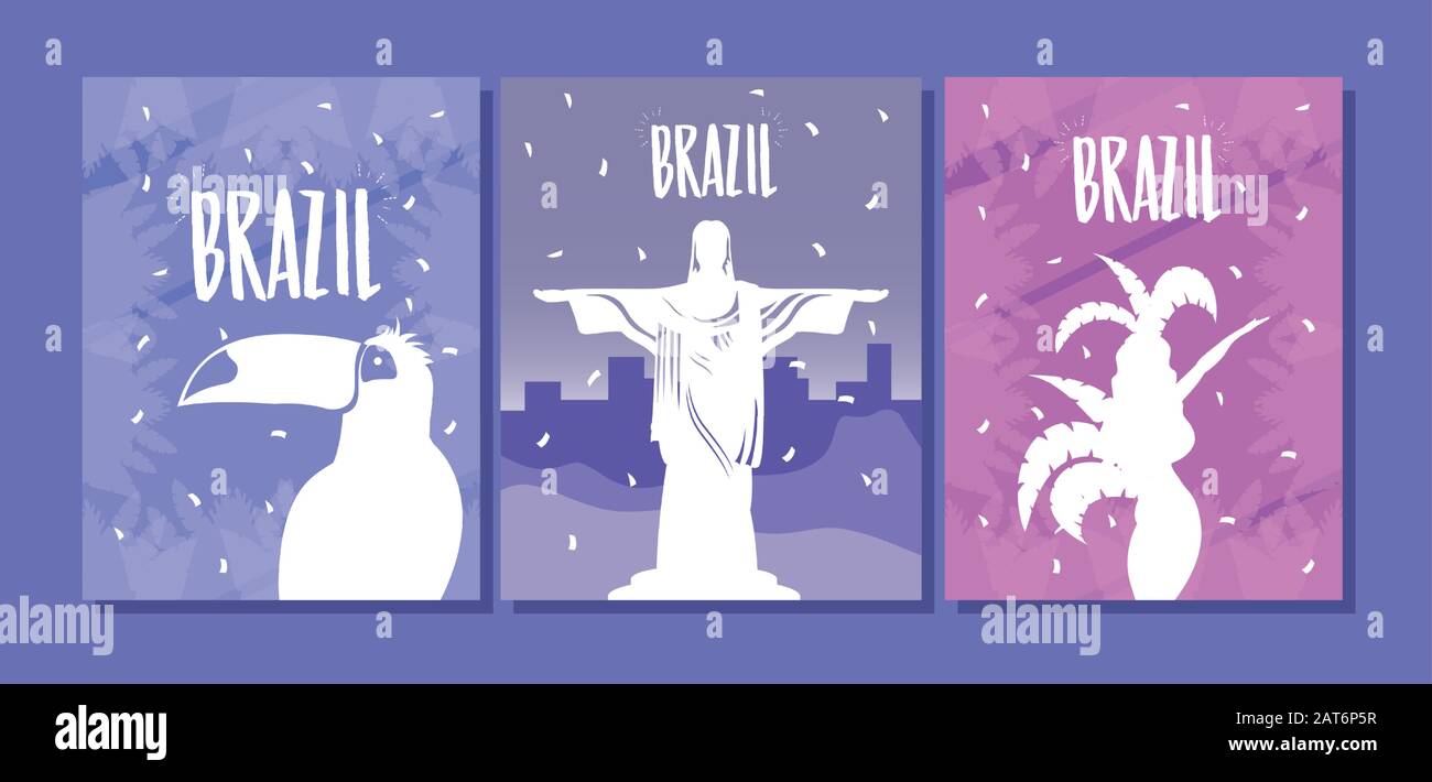 Set summer exotic calligraphy Stock Vector Images - Alamy