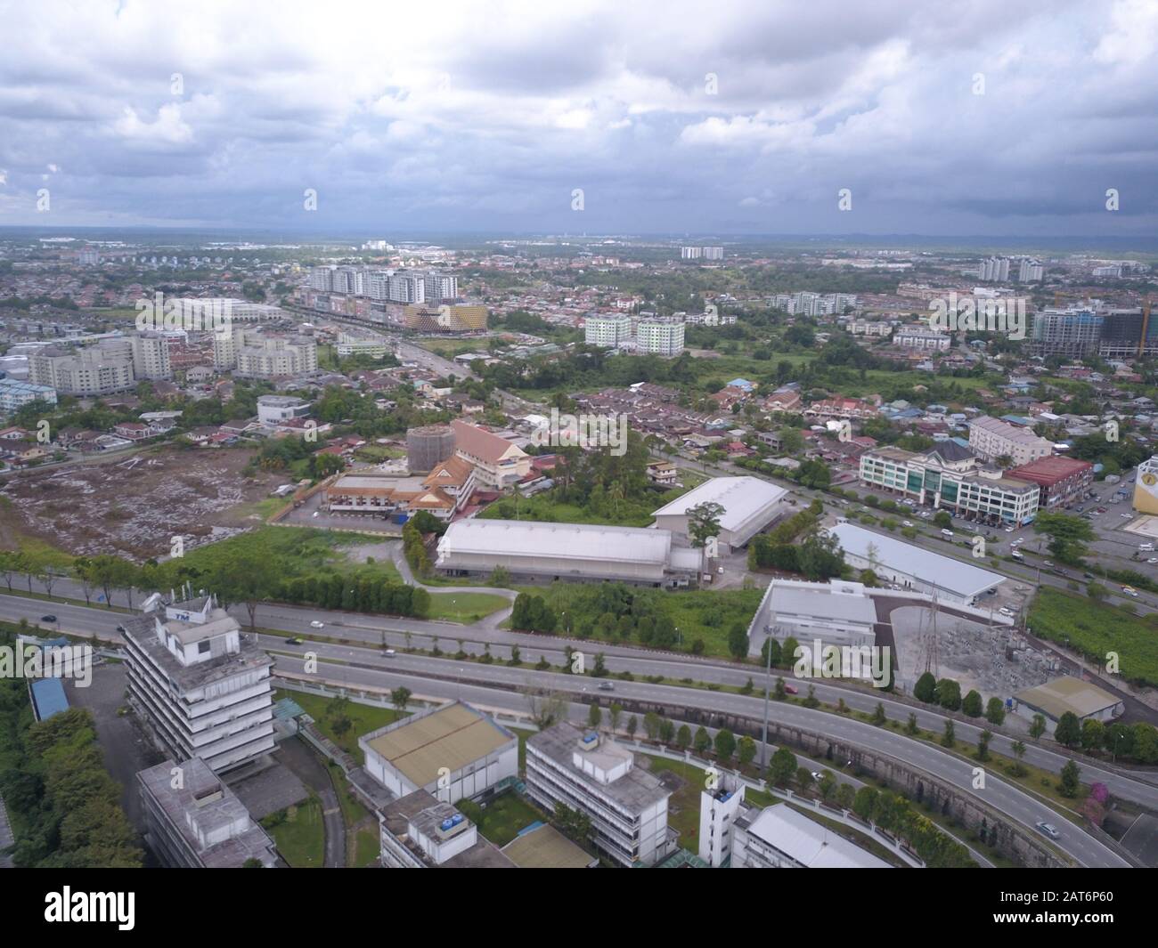 Kuching, Sarawak / Malaysia - October 20 2019: The buildings and ...