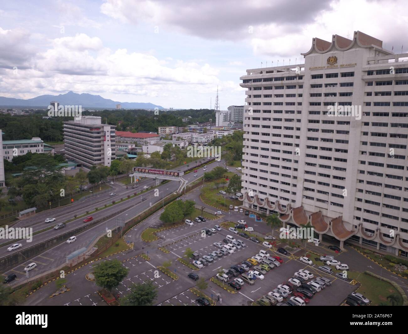 Kuching, Sarawak / Malaysia - October 20 2019: The buildings and ...