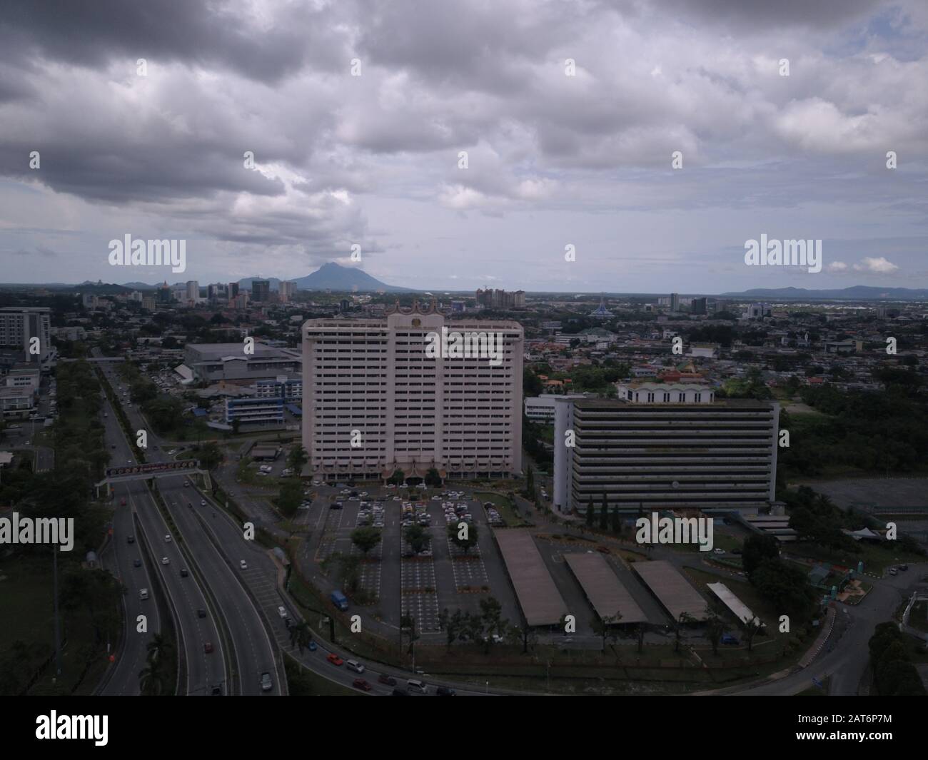 Kuching, Sarawak / Malaysia - October 20 2019: The buildings and ...