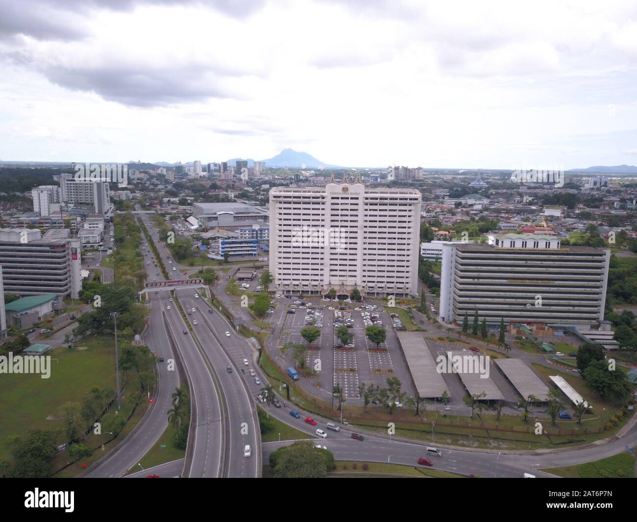 Kuching, Sarawak / Malaysia - October 20 2019: The buildings and ...