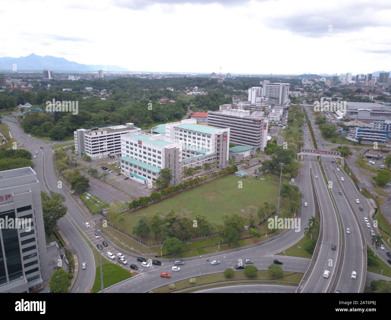 Kuching, Sarawak / Malaysia - October 20 2019: The buildings and ...