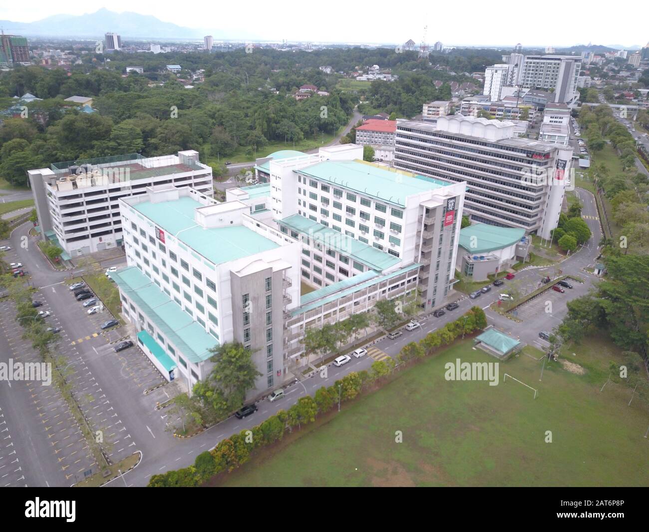 Kuching, Sarawak / Malaysia - October 20 2019: The buildings and ...