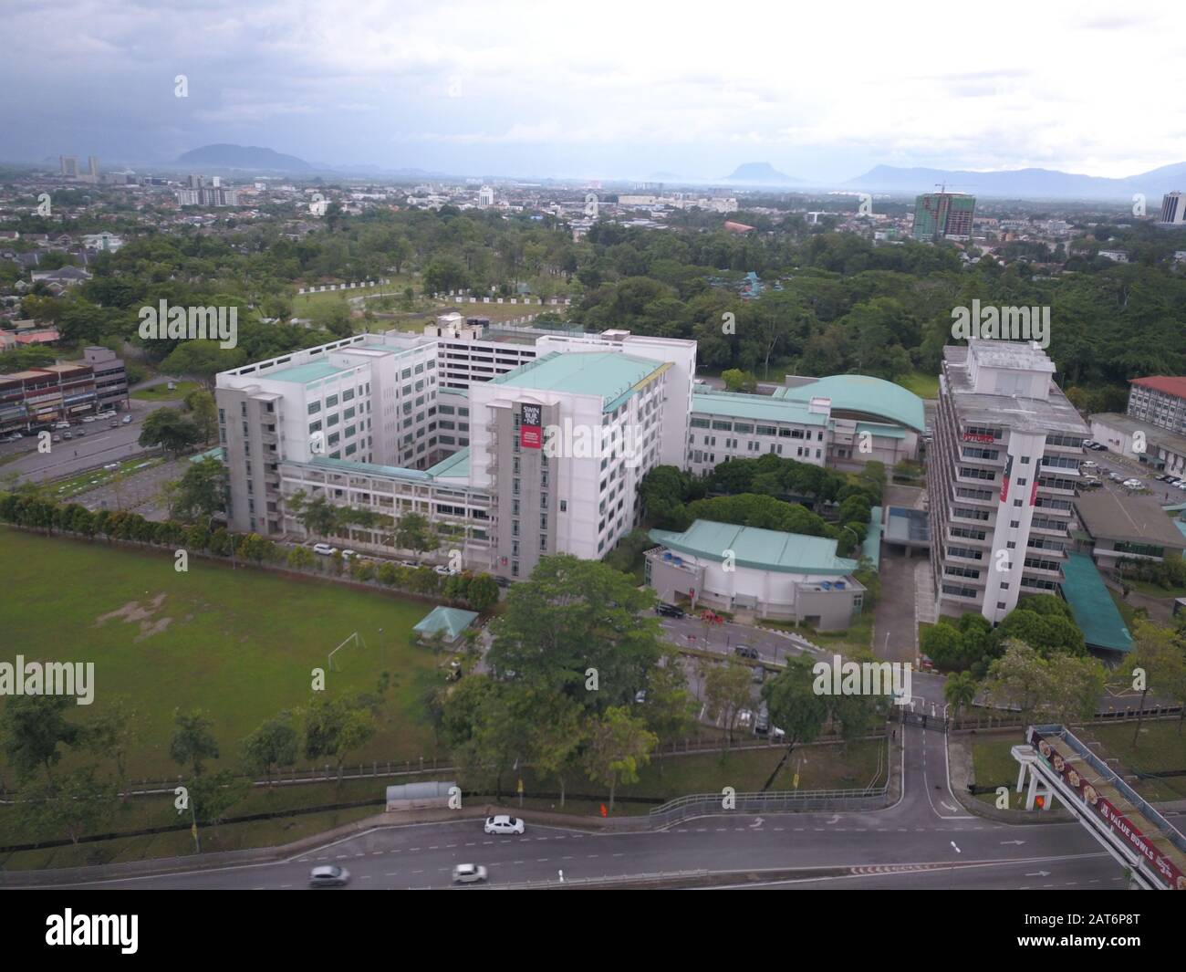 Kuching, Sarawak / Malaysia - October 20 2019: The buildings and ...