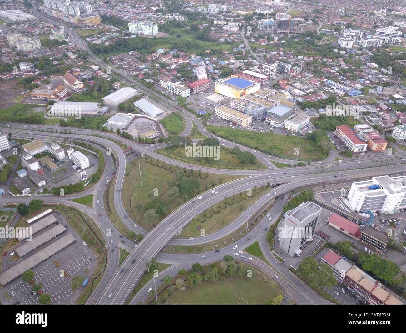 Kuching, Sarawak / Malaysia - October 20 2019: The buildings and ...