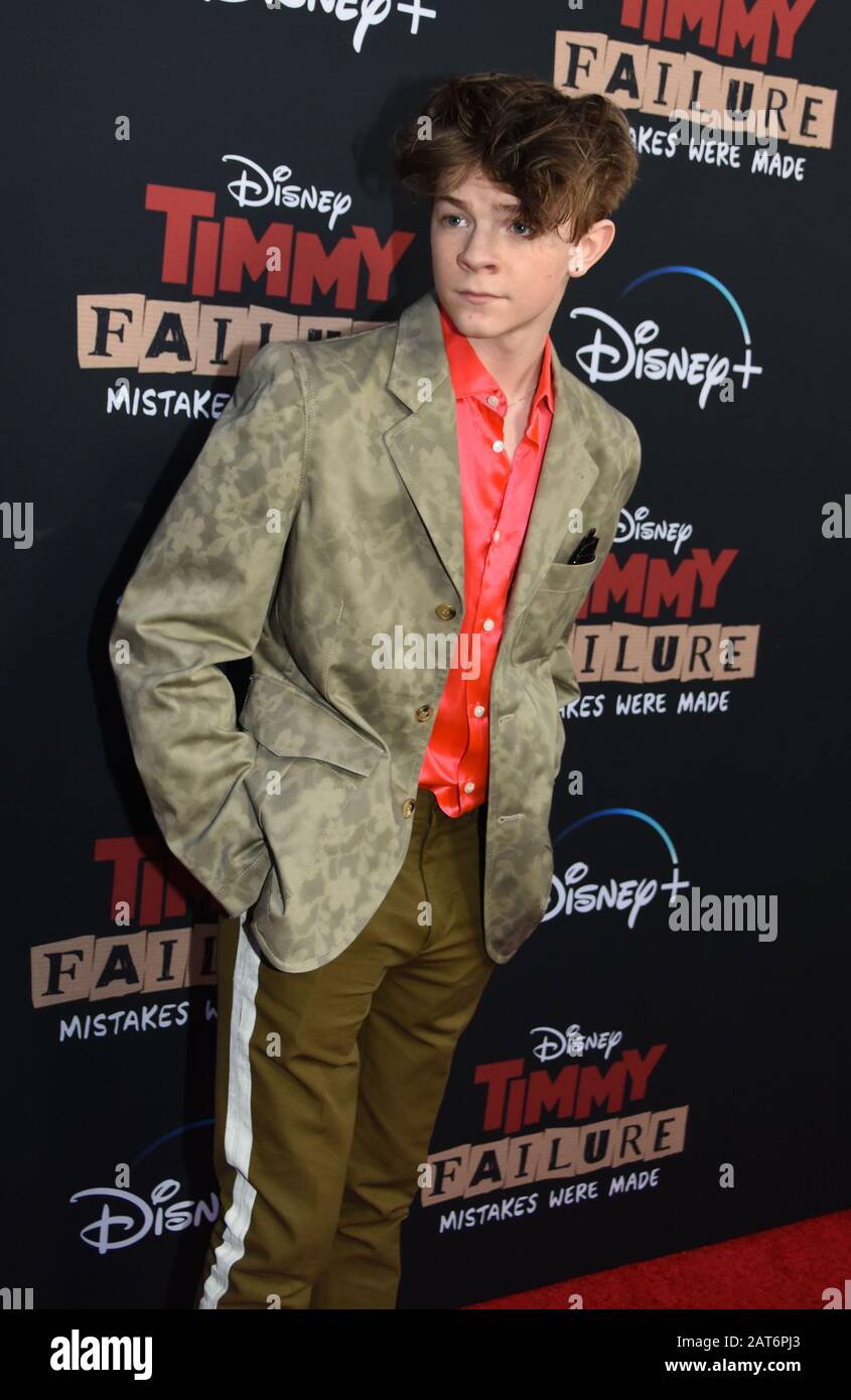 Los Angeles, California, USA 30th January 2020 Actor Oakes Fegley ...